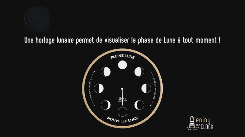 White Lunar Clock - Track Moon Phases in Real-Time | Elegant Decor ...